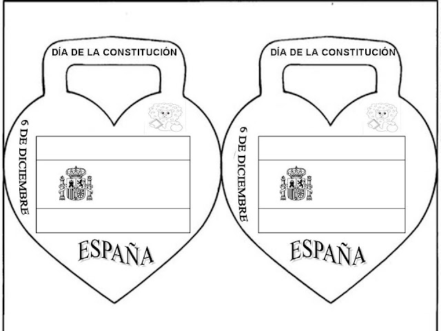 DIA DE LA CONSTITUCION DIBUJOS PARA COLOREAR DE LA CONSTITUCION